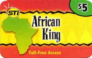 Callontime.com - African King Calling Card